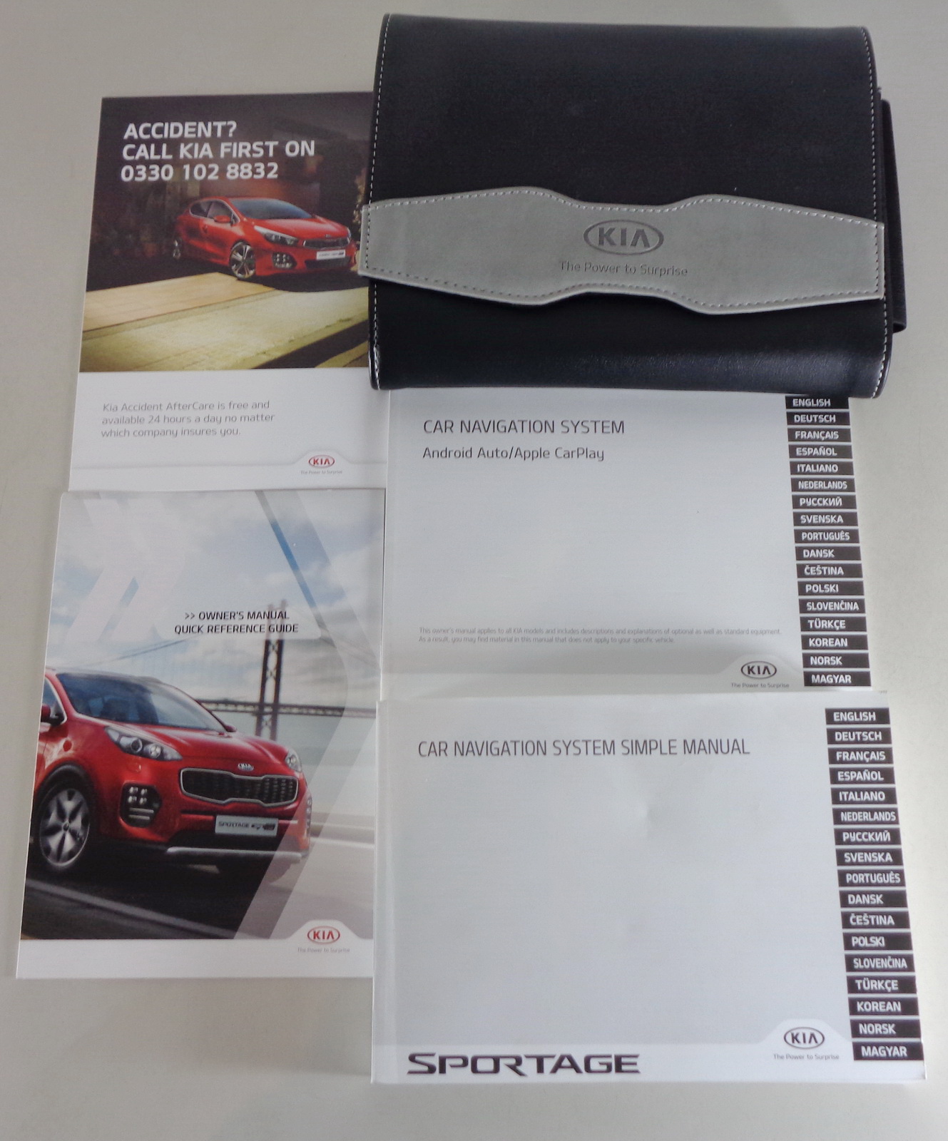 Owner´s Manual / Quick Reference Guide + Wallet Kia Sportage Type QL ...