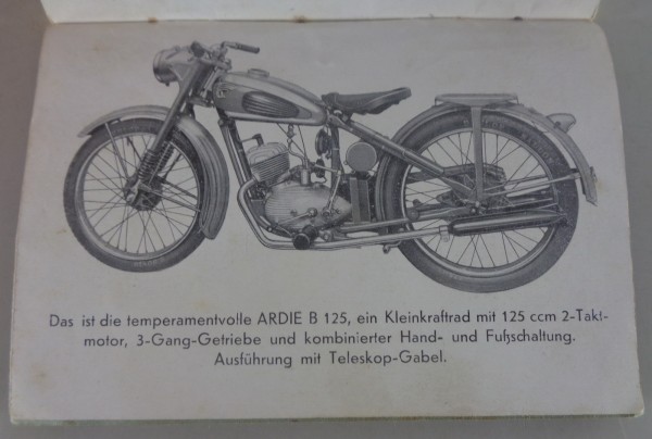 Betriebsanleitung / Handbuch Ardie B 125 Nürnberg 50er Jahre | PK-Buch