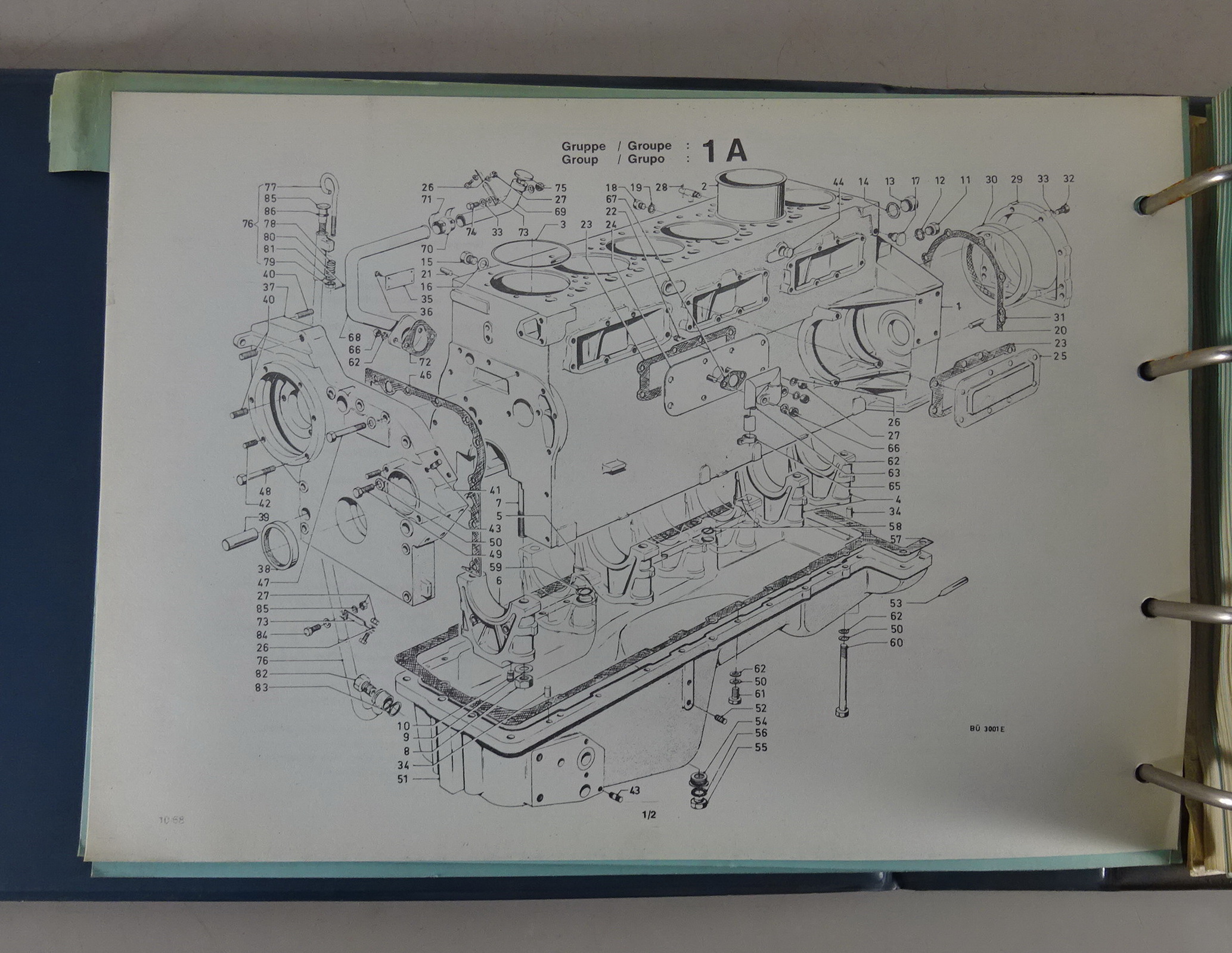Teilekatalog / Ersatzteilliste Büssing Commodore SS Export Stand 08/ ...