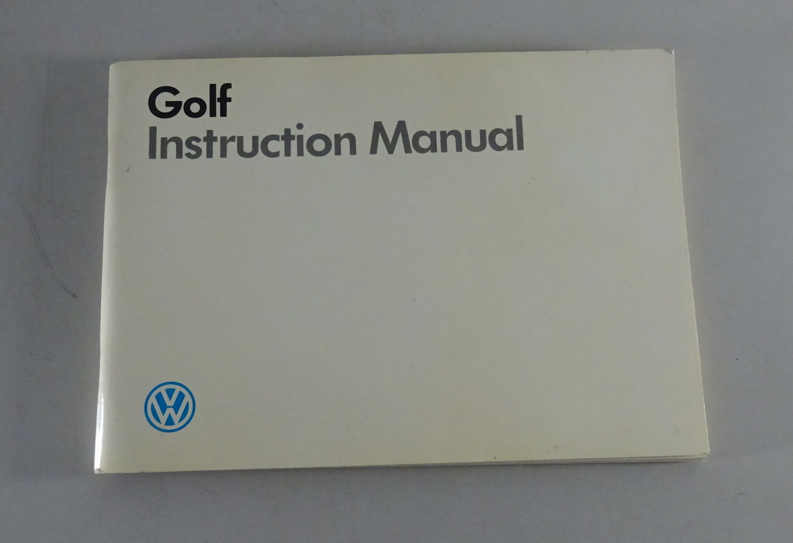 Owner's manual / Handbook VW Golf II LHD / Linkslenker incl. Syncro ...