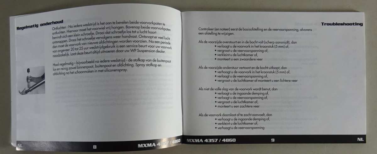 Betriebsanleitung WP Suspension Telegabel 4357 MXMA / 4860 MXMA Stand ...