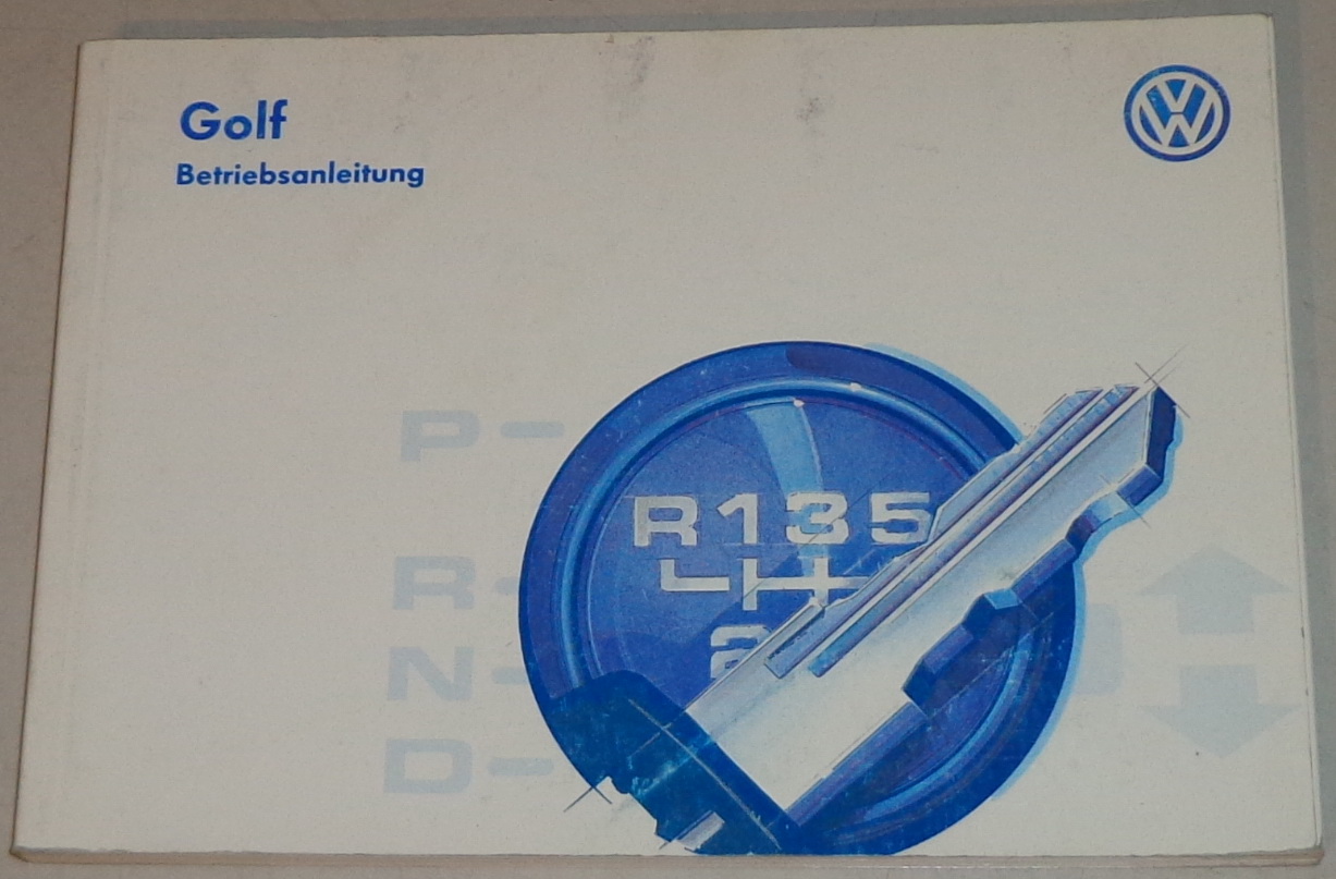 Betriebsanleitung VW Golf 3/III inklusive GTI inklusive VR6 von 07/1996 ...
