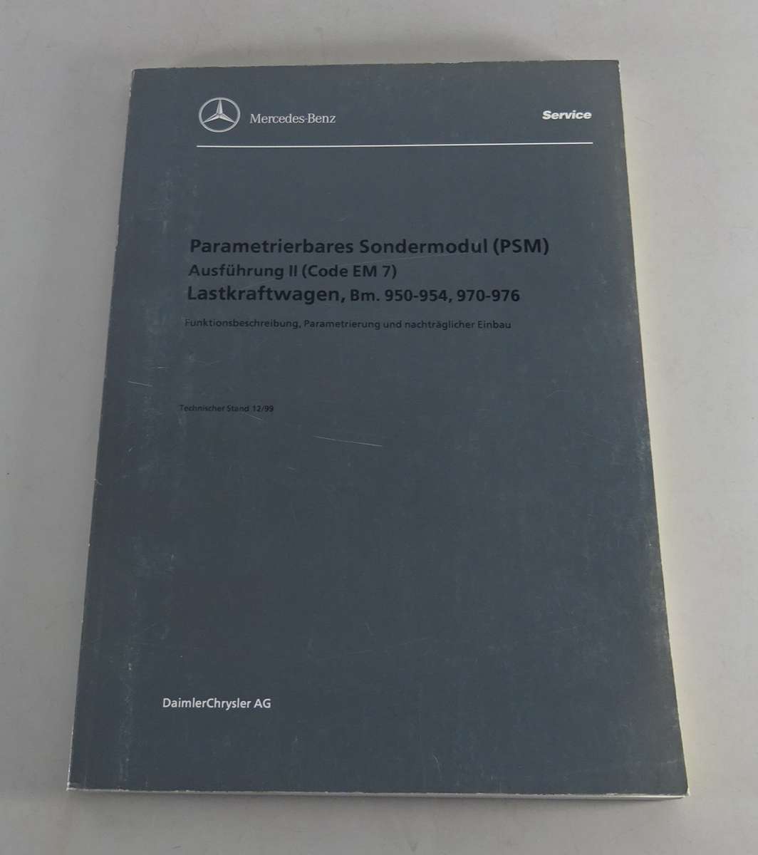 Werkstatthandbuch Mercedes Benz Actros Parametrierbares Sondermodul PSM ...