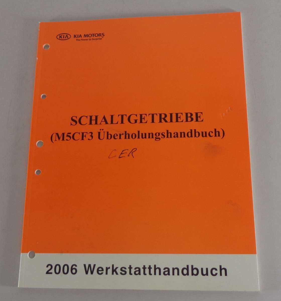 Werkstatthandbuch Kia Schaltgetriebe M5CF3 von 2006 | PK-Buch